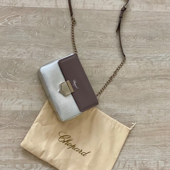 Chopard | Bags | Chopard Siena Mini Grey Leather Handbag | Poshmark